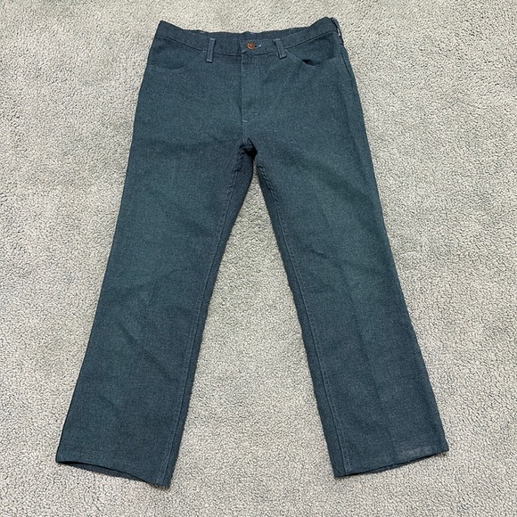 Wrangler | Pants | Vintage Wrangler Polyester Pants Dark Teal Usa Made ...